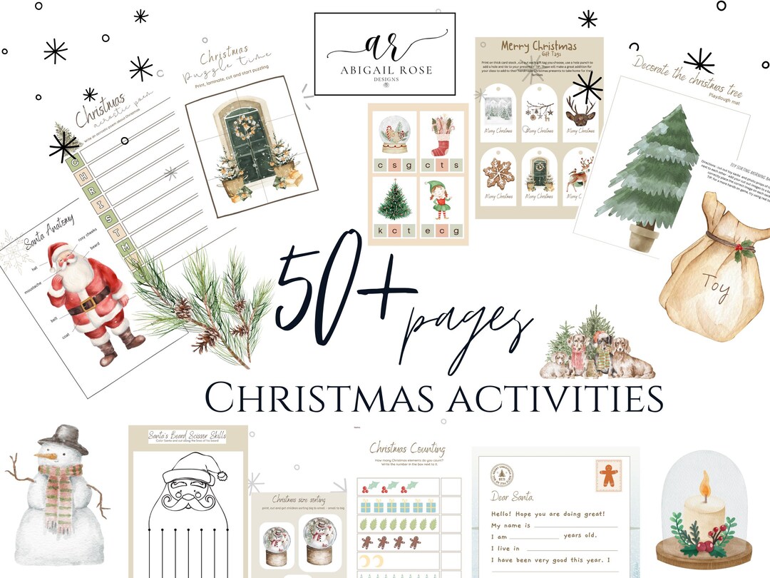 Christmas Activity Pack - School Activity Sheets - Christmas Worksheets ...