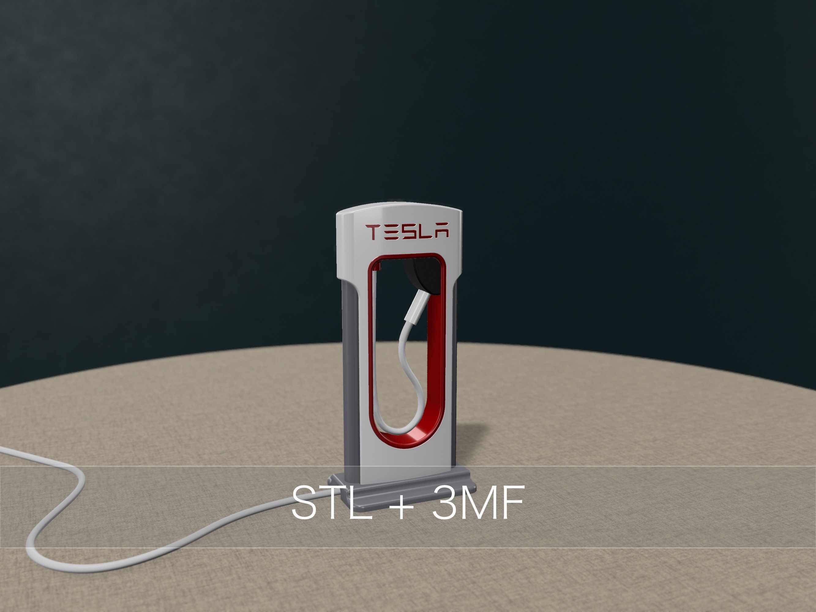 Tesla Supercharger Figurine Model V3 3D Printer Files - Etsy