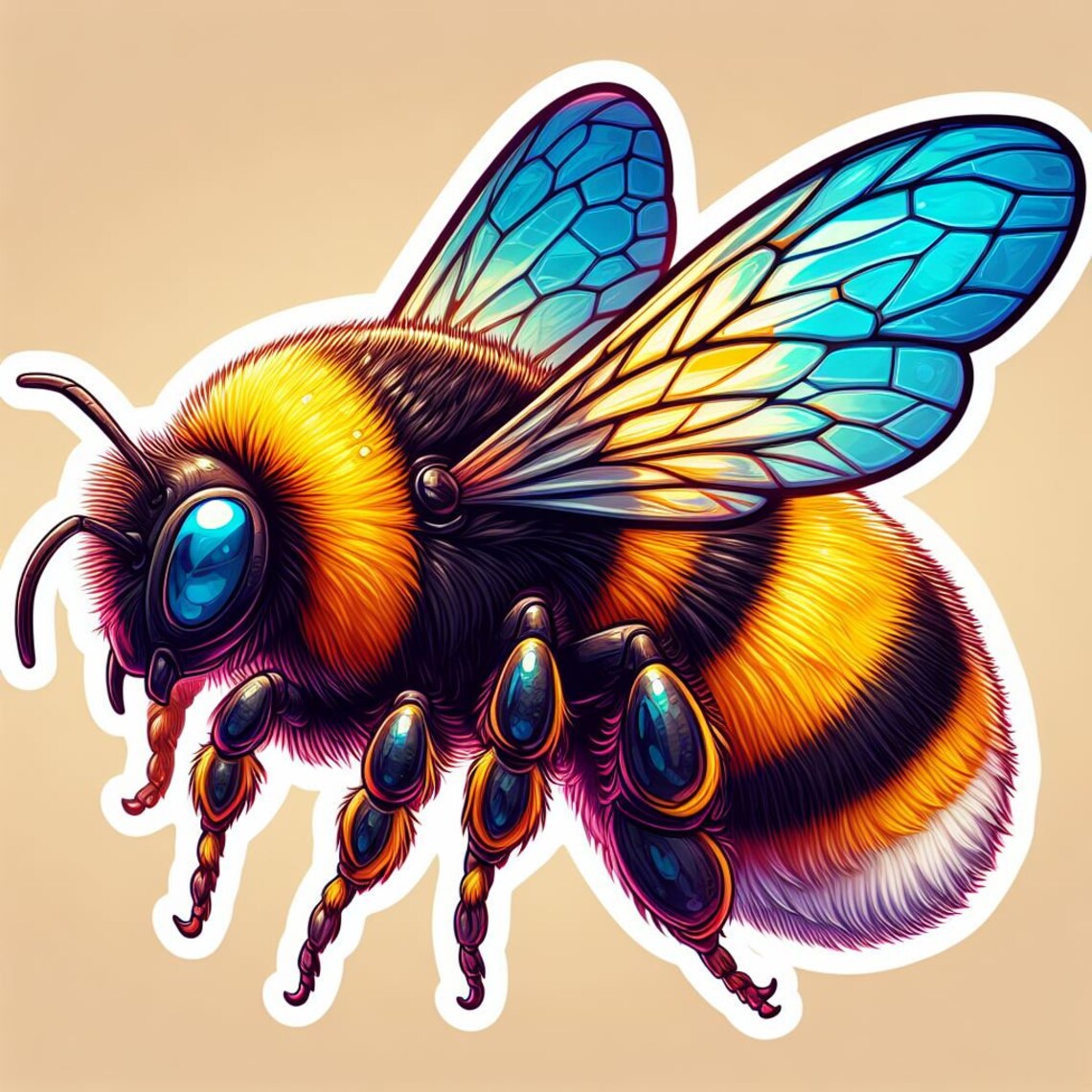 Bumblebee | UV Resistant, Waterproof Vinyl Decal - Etsy