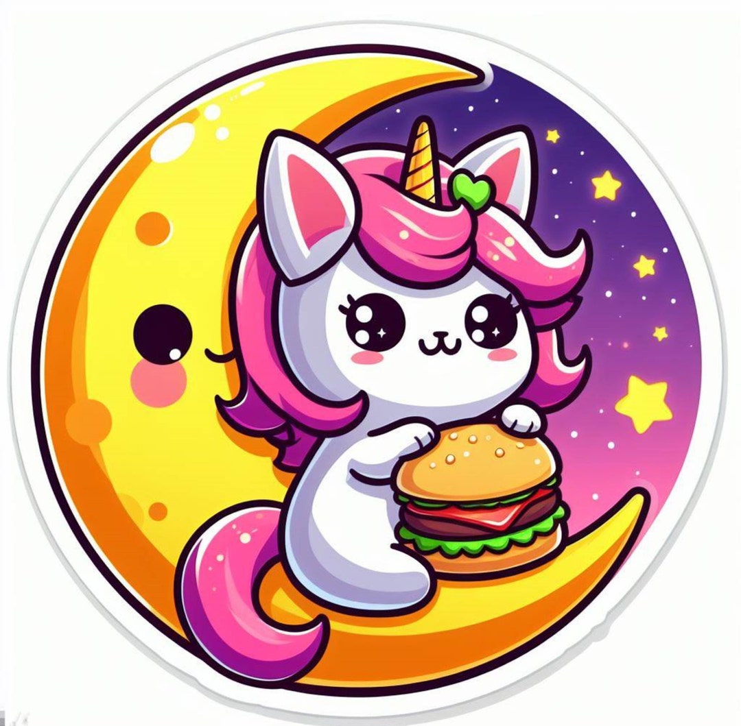 Caticorn Sticker / UV Resistant, Waterproof Sticker Decal - Etsy