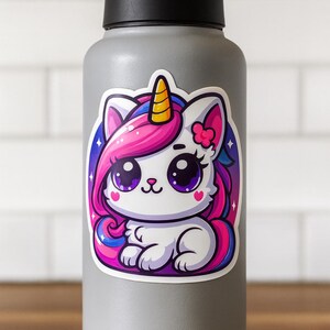 Caticorn Sticker / UV Resistant, Waterproof Sticker Decal - Etsy