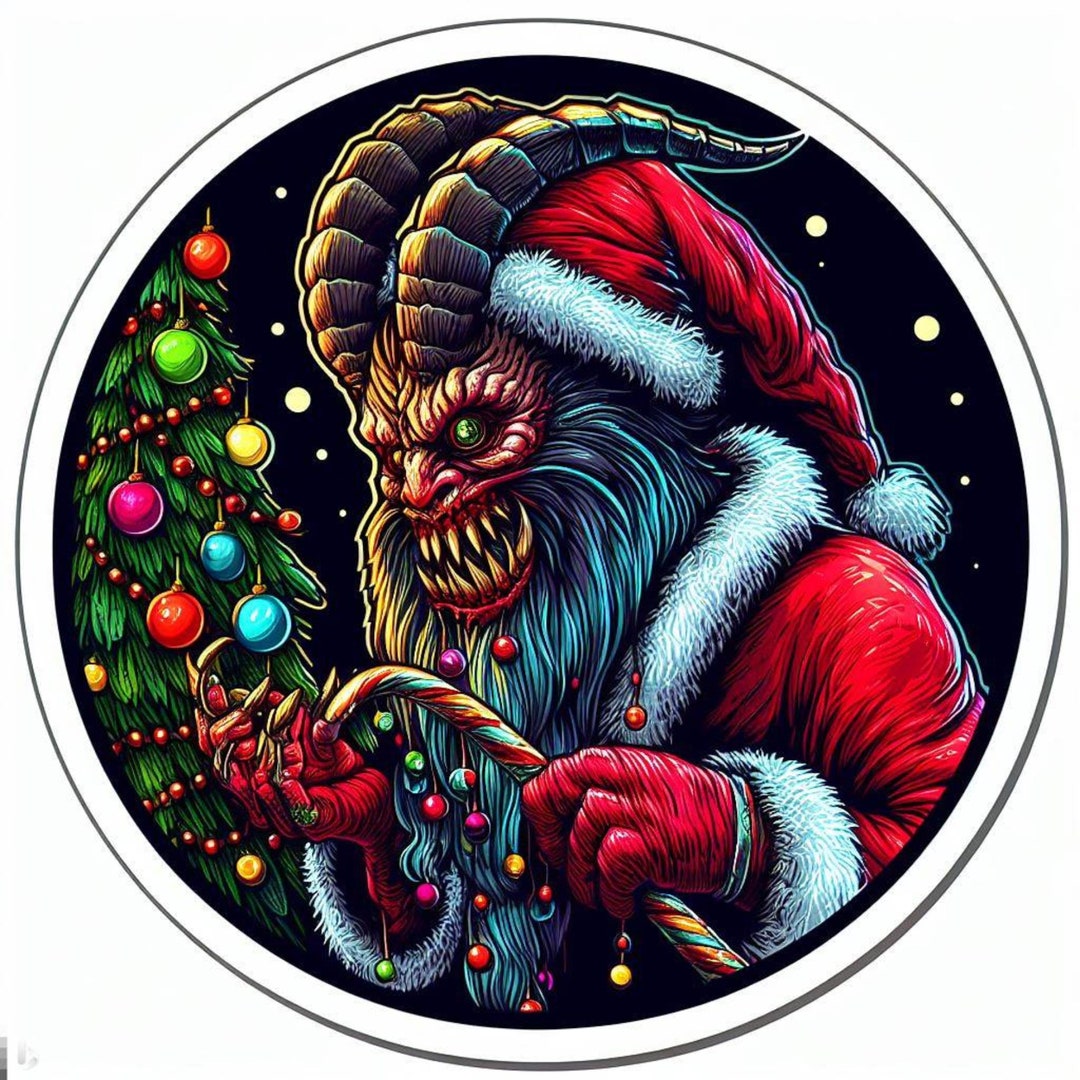 Krampus Sticker | Waterproof, UV Resistant, Vinyl Decal - Etsy