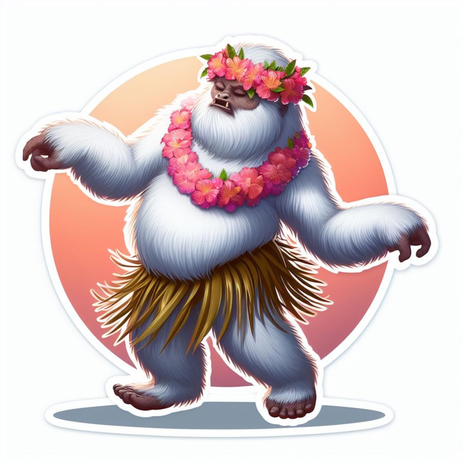 Yeti Creature, Waterproof Vinyl Sticker, UV Resistant Decal, Car Truck ...