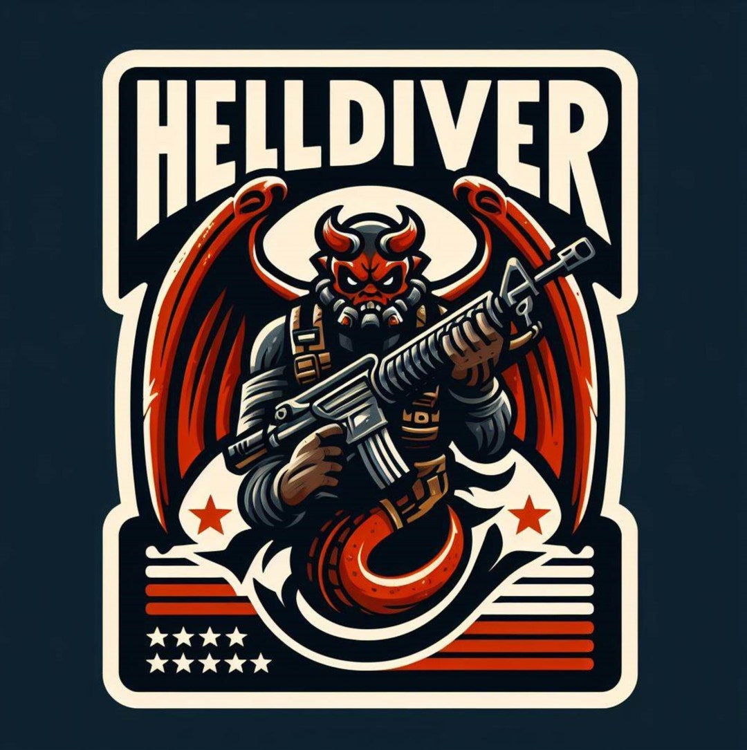 Helldiver Sticker | Waterproof Vinyl Decal - Etsy