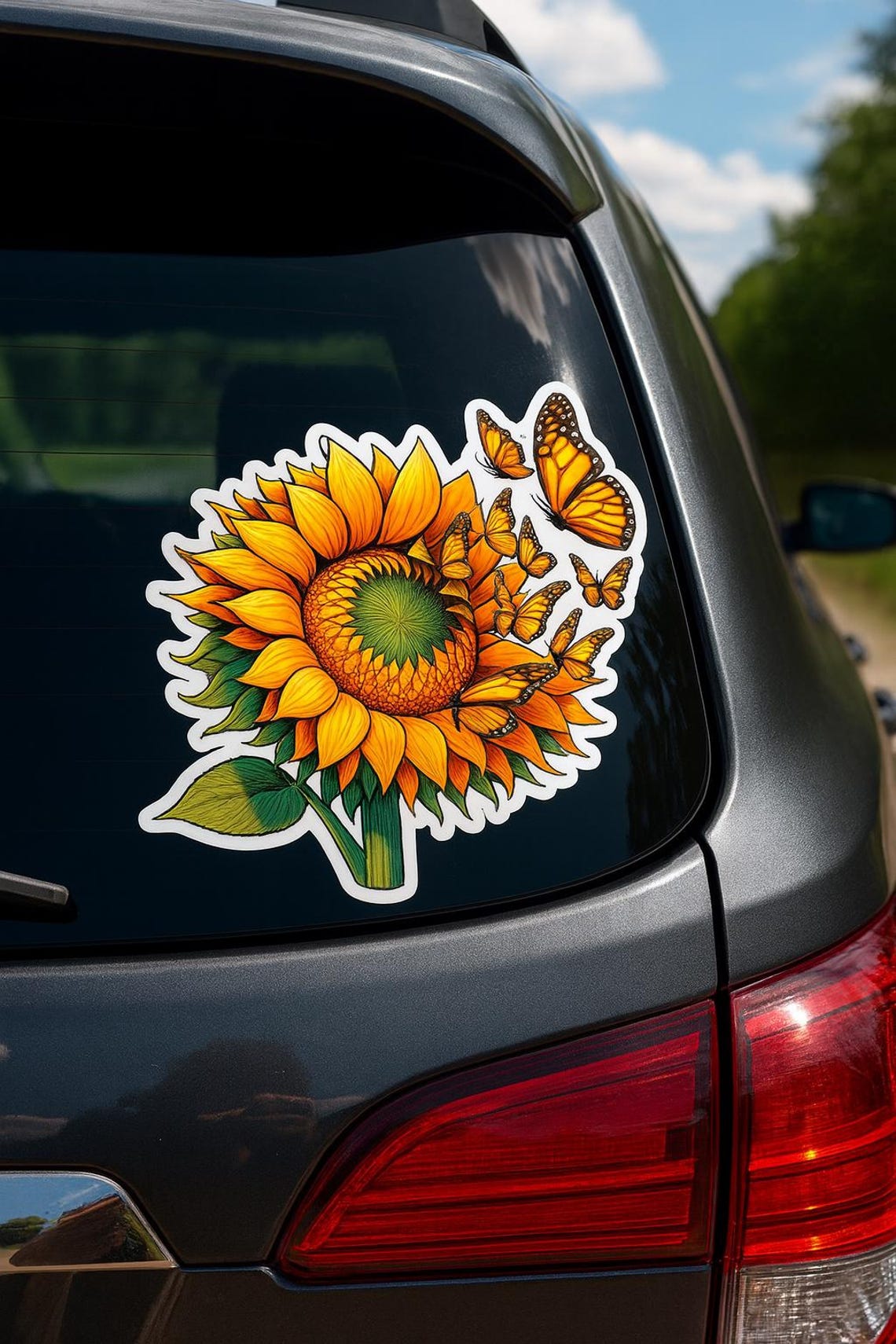 Sunflower | UV Resistant, Waterproof Vinyl Decal - Etsy