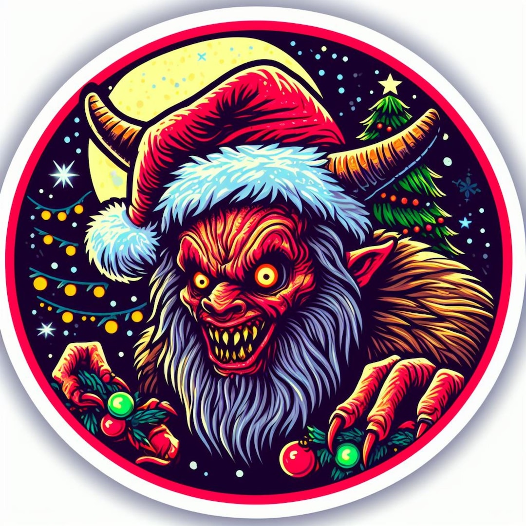 Krampus Sticker | Waterproof, UV Resistant, Vinyl Decal - Etsy