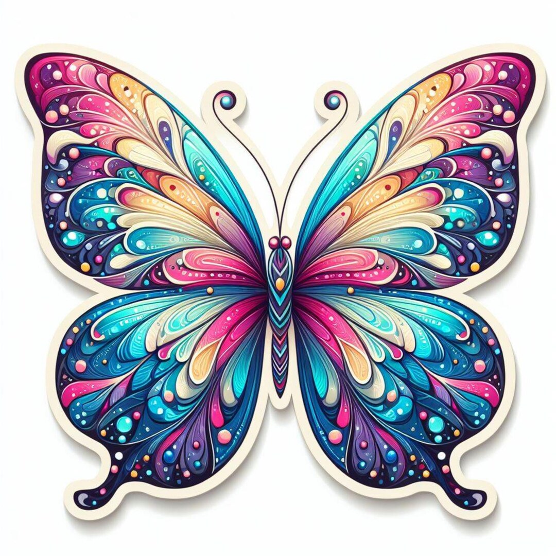 Butterfly | UV Resistant, Waterproof Vinyl Decal - Etsy