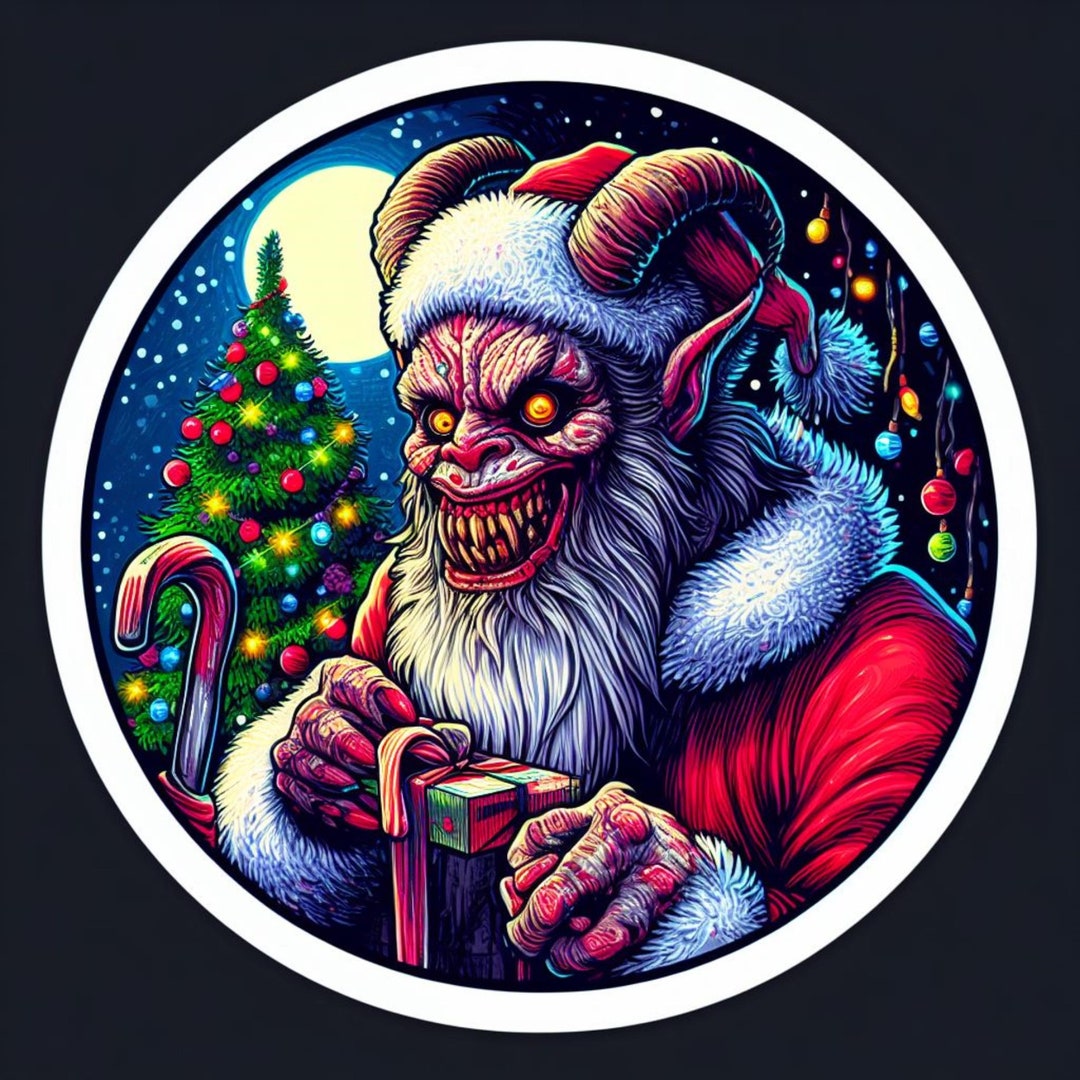 Krampus Sticker | Waterproof, UV Resistant, Vinyl Decal - Etsy
