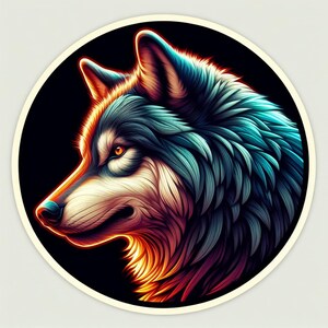 Wolf Sticker | Waterproof, UV Resistant Vinyl Decal - Etsy