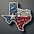 State of Texas and Flag Waterproof, UV Resistant, Vinyl Sticker Decal ...