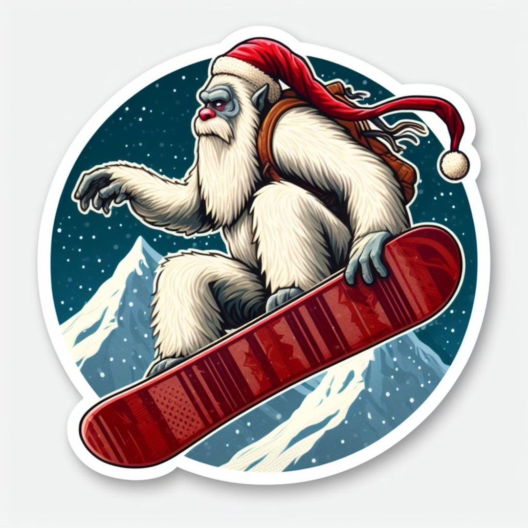 Yeti Creature, Waterproof Vinyl Sticker, UV Resistant Decal, Car Truck ...