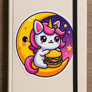 Caticorn Sticker / UV Resistant, Waterproof Sticker Decal - Etsy