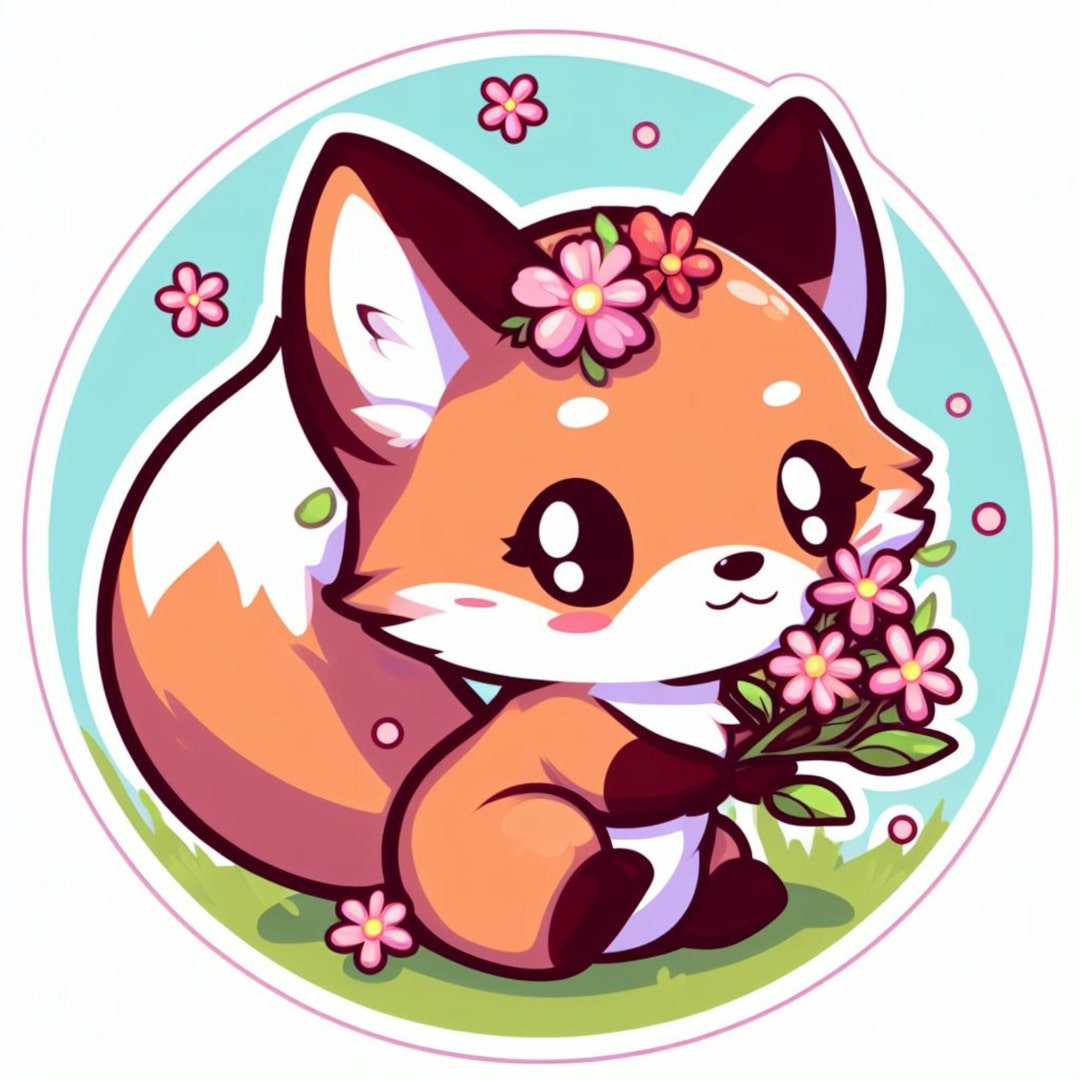 Fox Sticker | UV Resistant, Waterproof Vinyl Decal - Etsy