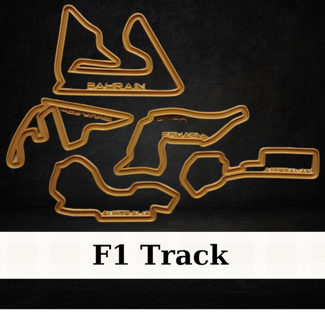 F1 Track Wall Decor Sustainable, 3D Printed Plastic PLA Material With ...