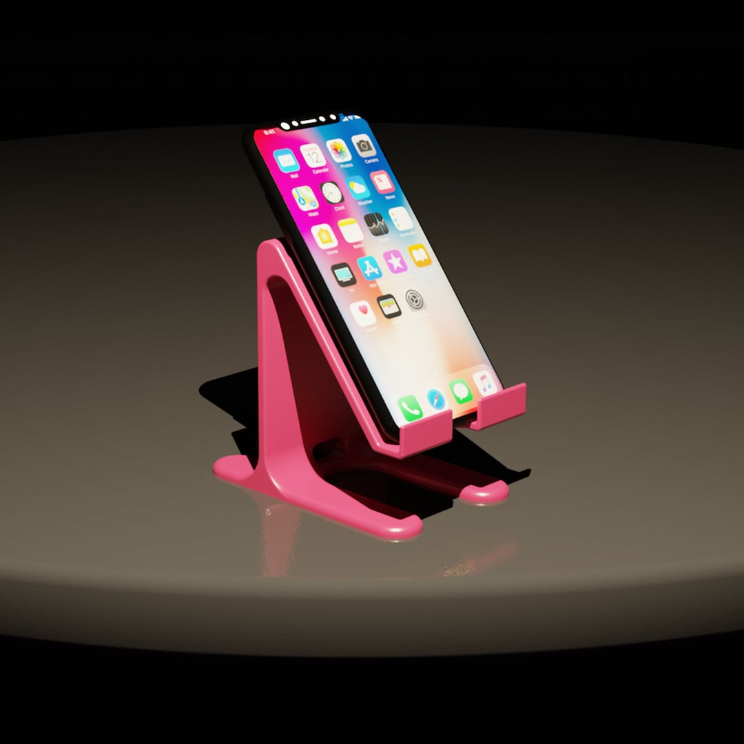 Minimalist Phone Stand: Where Aesthetics Meet Functionality. / Phone ...