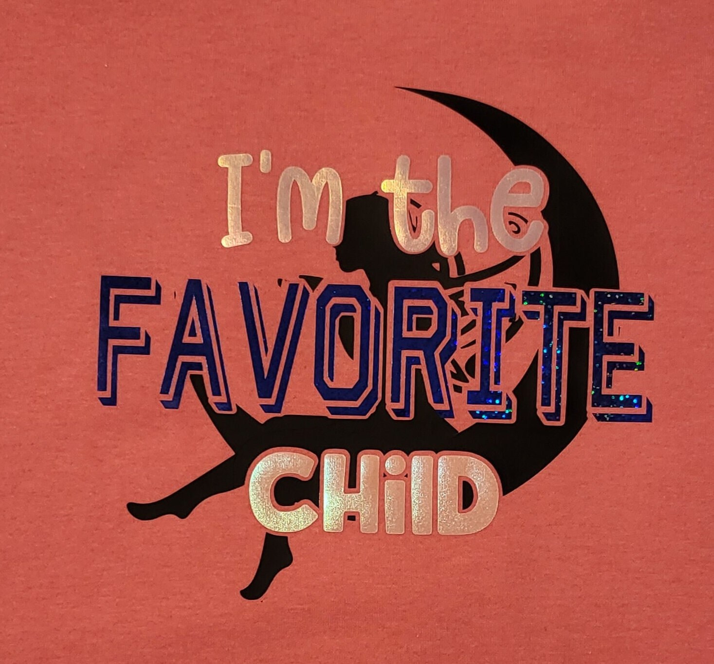 I'm the Favorite Child, Fairy Sitting on the Moon, Apparel - Etsy