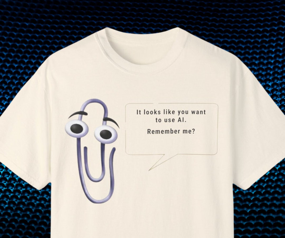 Clippy 2.0: Edgy AI Rebellion Tee - Etsy