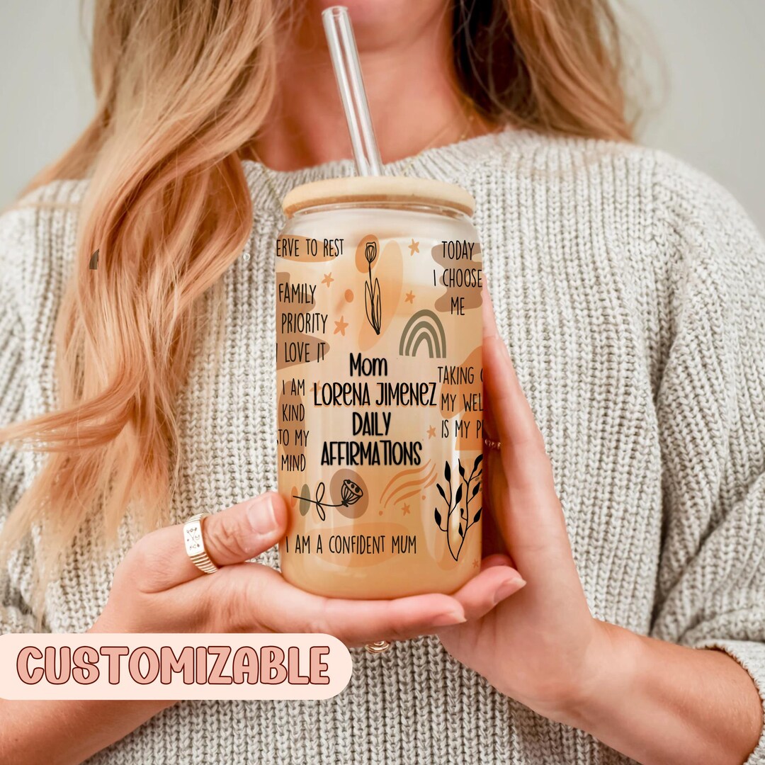 Daily Affirmation Gift Cup 16oz Affirmations Tumbler Best Friend Gifts ...