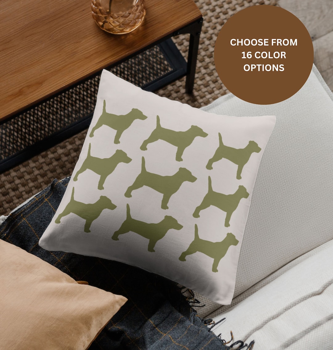 Jack Russell Terrier Pillow, Jack Russell Pillow and Cover, Birthday ...