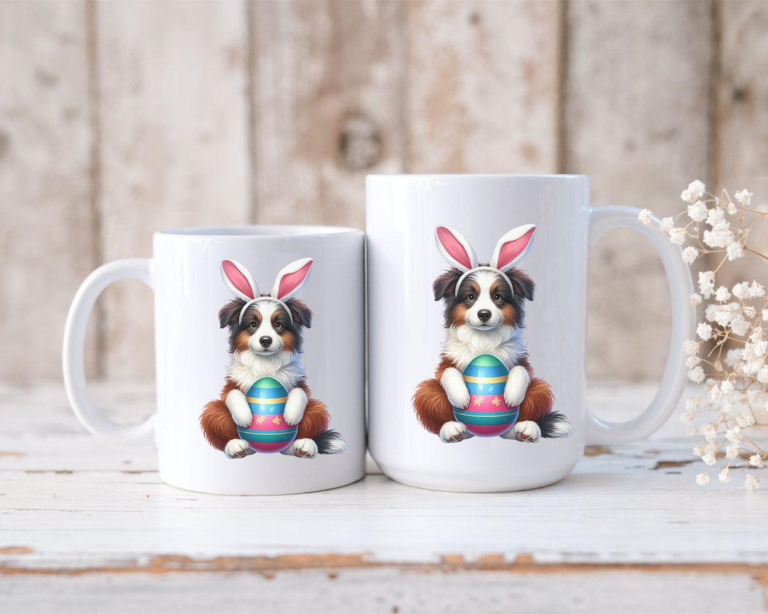 Border Collie Easter Mug, Collie Gifts, Collie Mom Gift, Collie Coffee ...