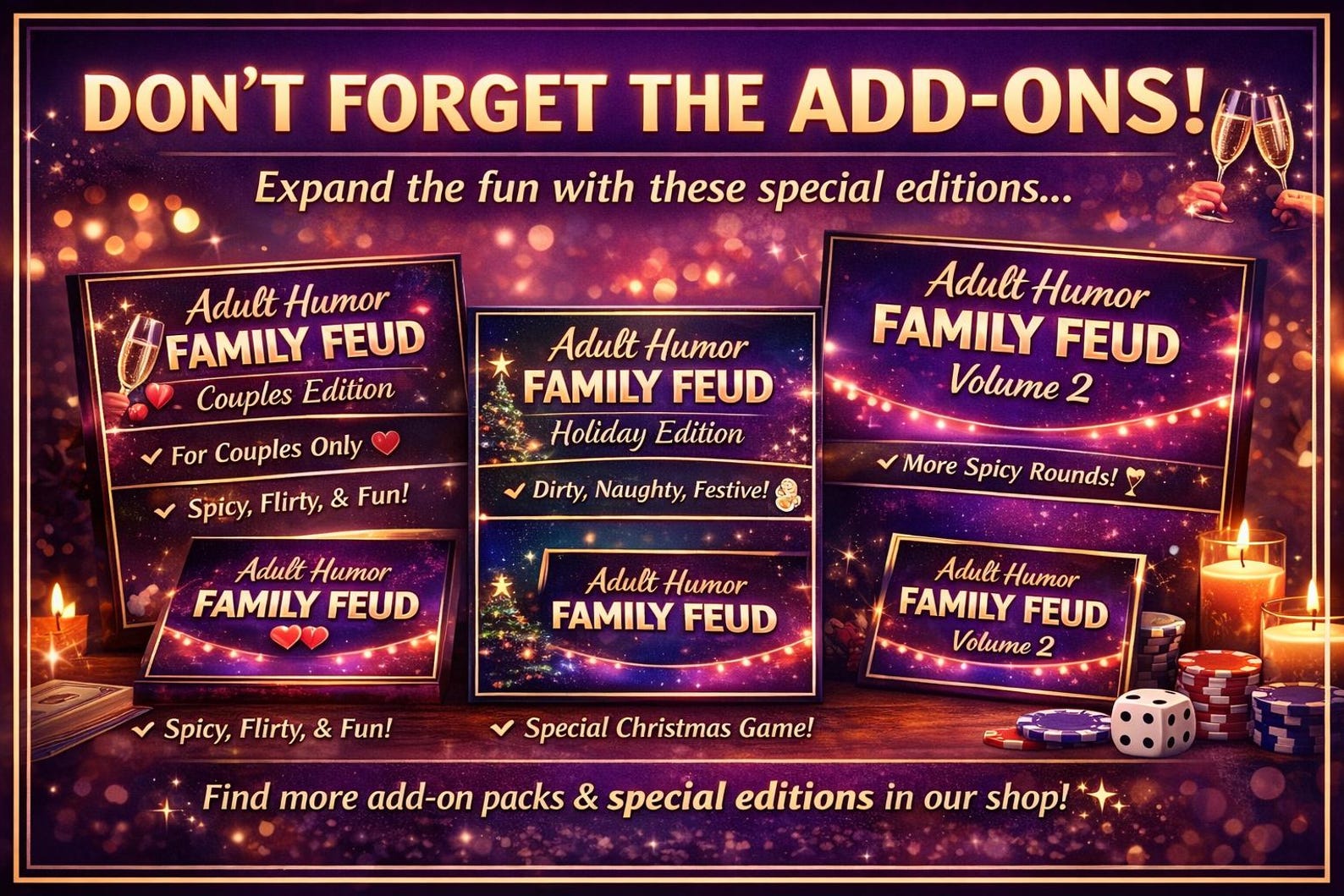 Volume 2 Adult Humor Family Feud Game | Ultimate Start-to-finish Party ...