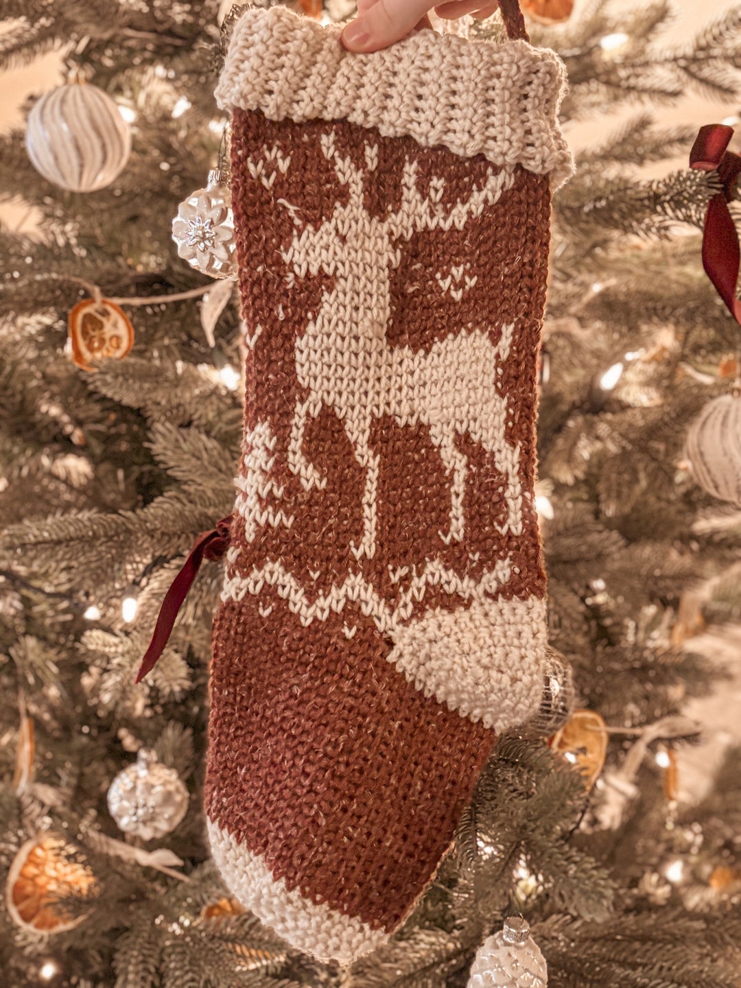 Fair Isle Deer&tree Pattern - Etsy