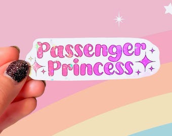 Passenger Princess Vinyl Holographic Sticker - Etsy