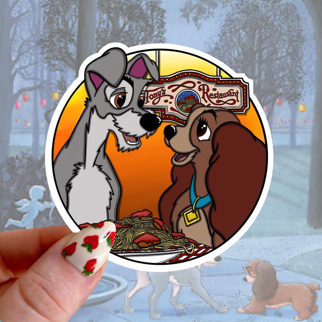 Lady & the Tramp (disney Couple Sticker) - Etsy