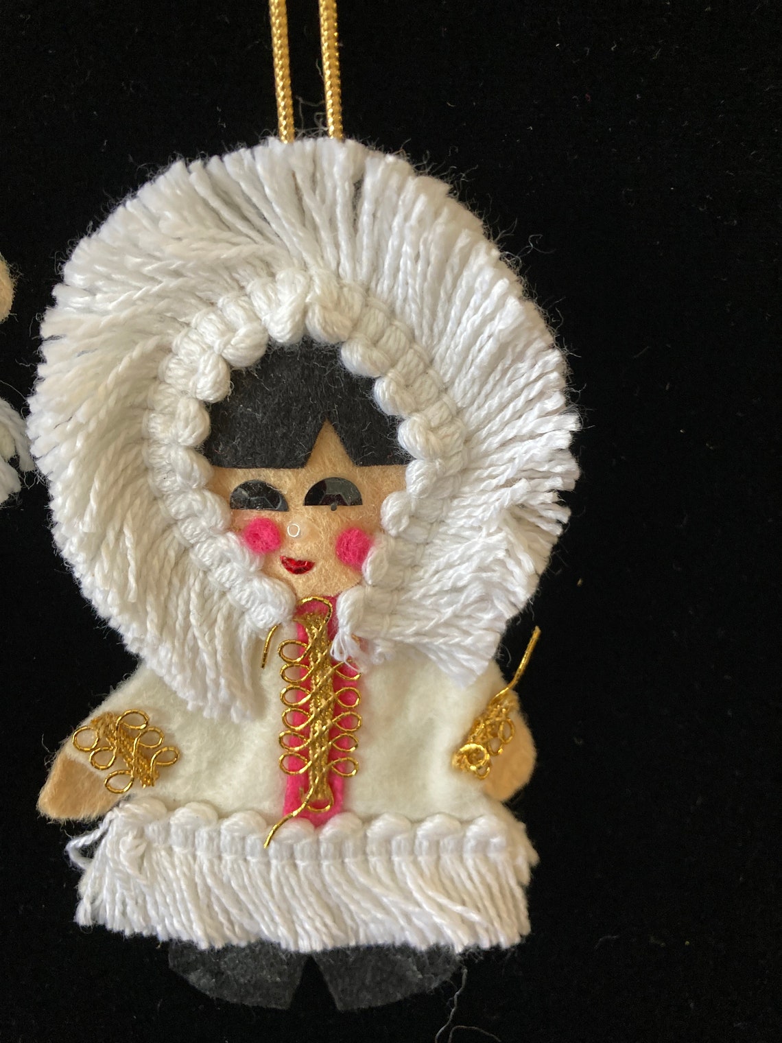 6 Felt Inuit and Yupik Girl Christmas Tree Ornaments - Etsy