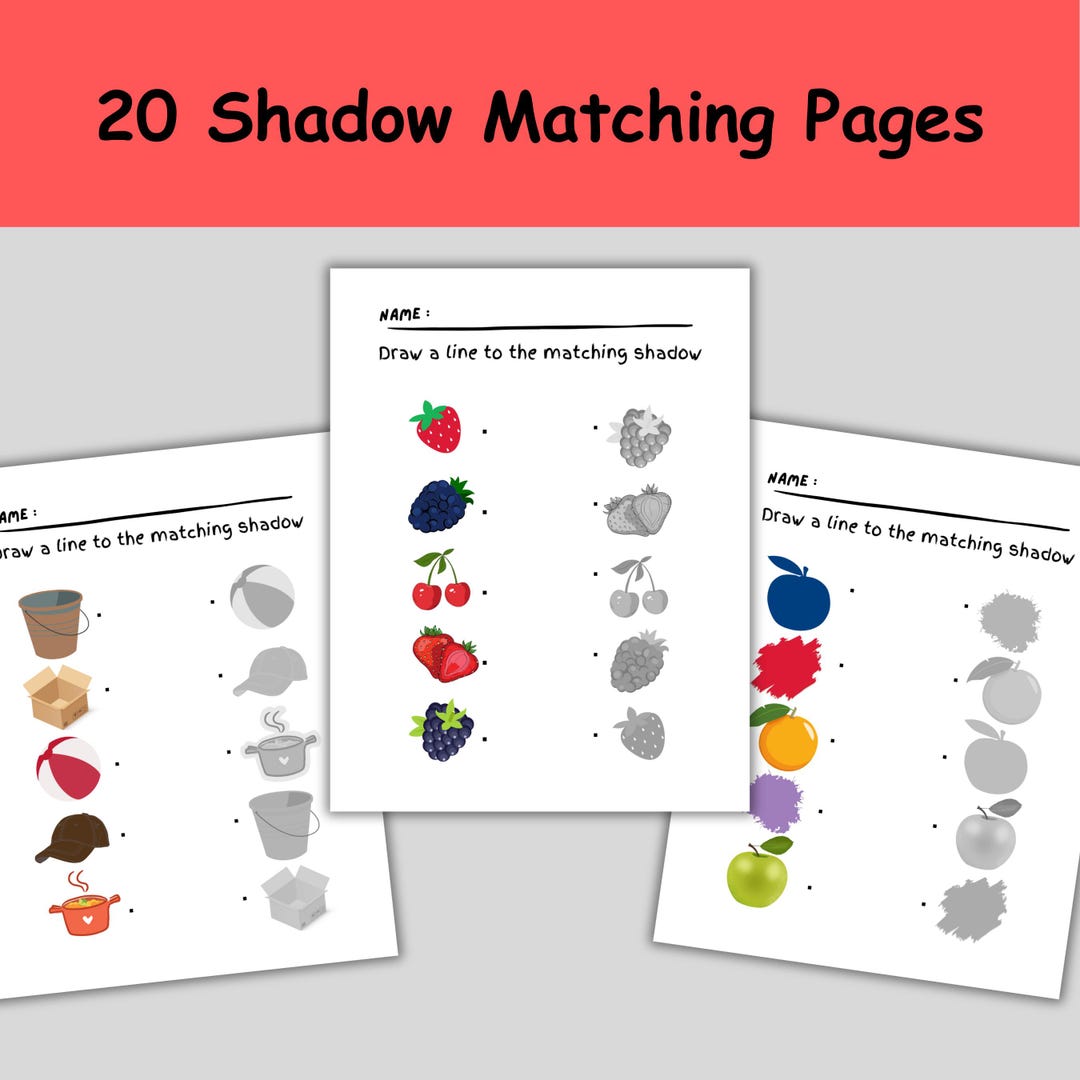 Engaging Shadow Matching Printables for Little Learners - Kindergarten ...