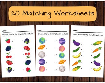 Printable Matching Worksheets, Match the Word to the Picture ...