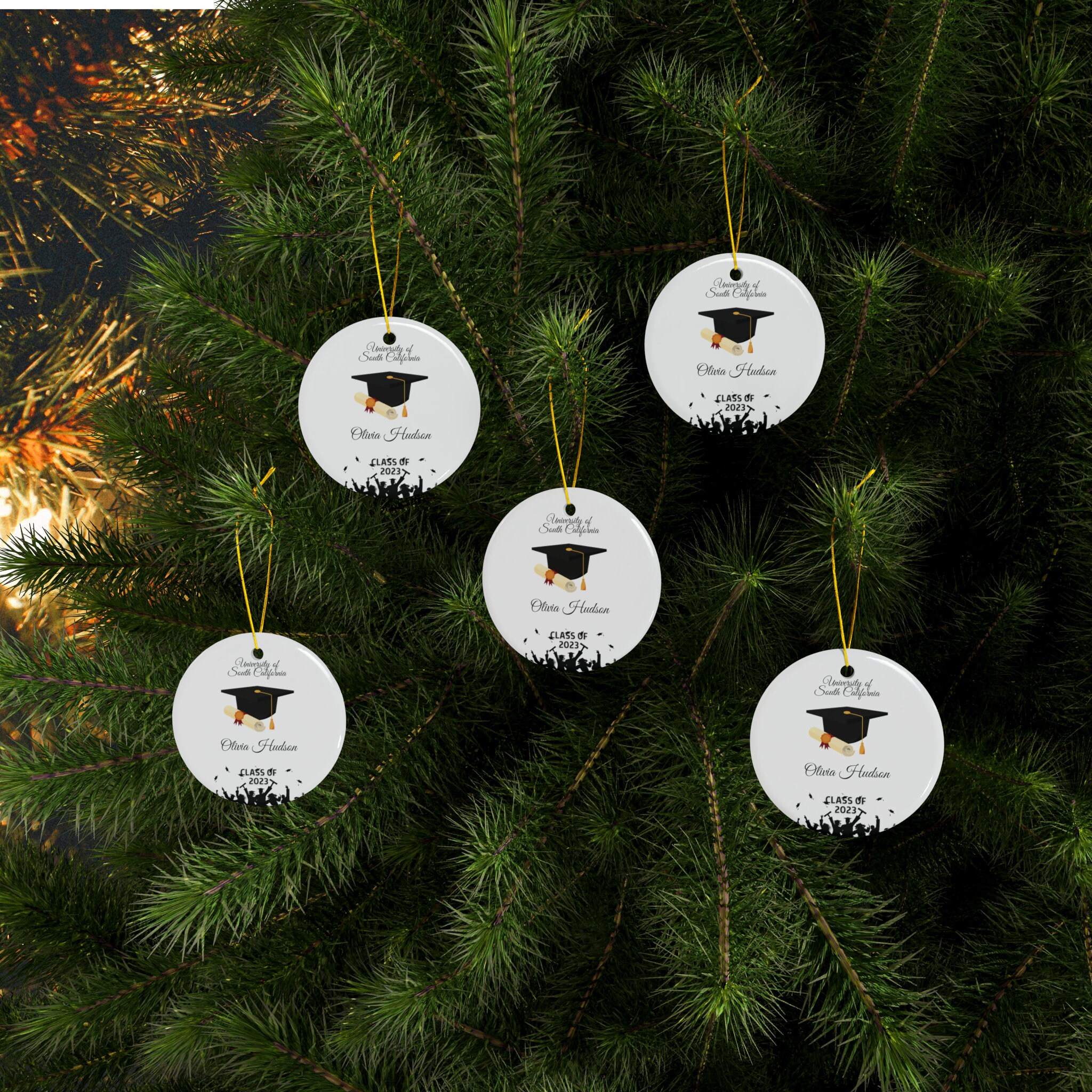 Personalized Graduation Ornament Class of 2023 Master Degree Ornament ...