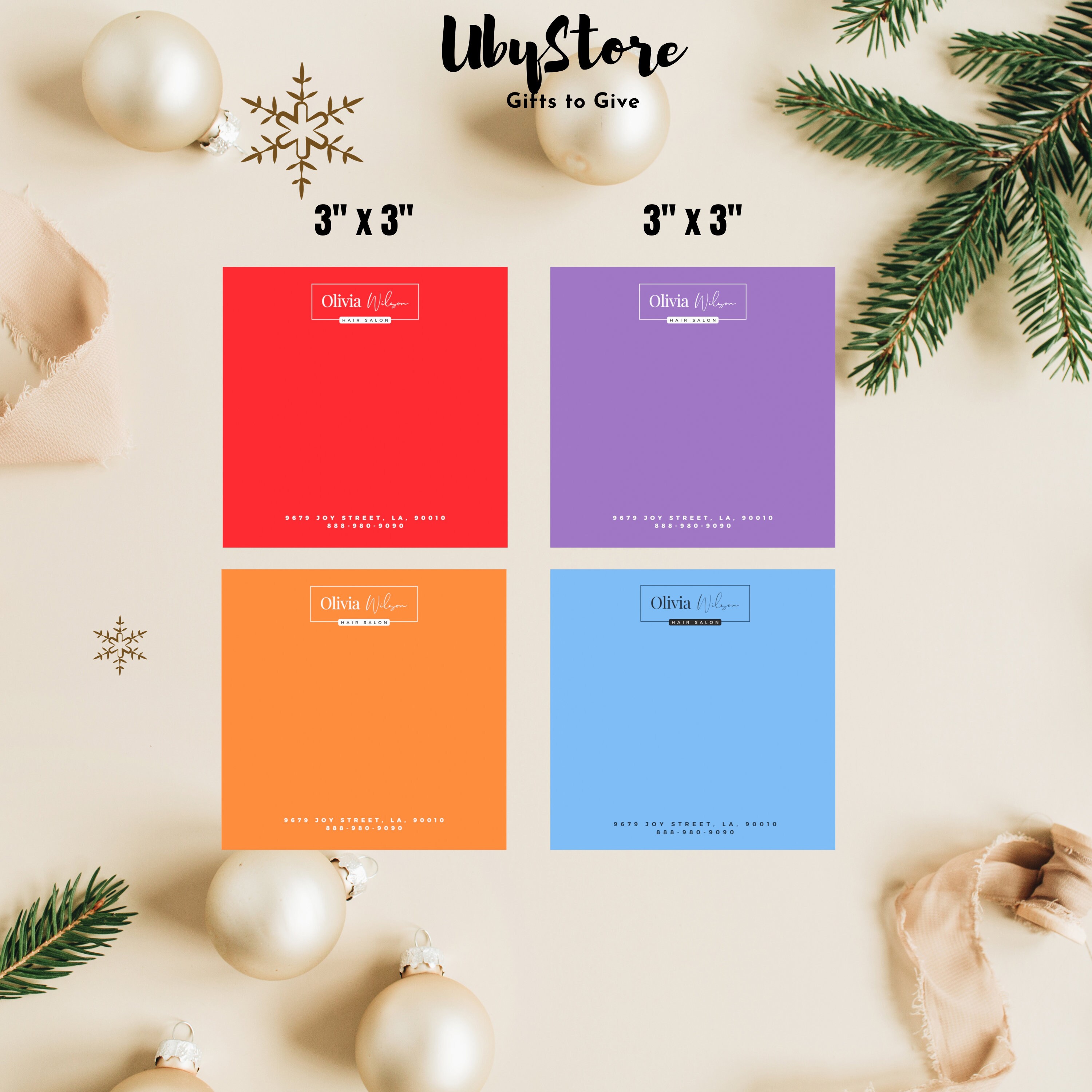 Custom Post-it® Note Pads Minimalist Notepad Personalized Sticky Notes ...