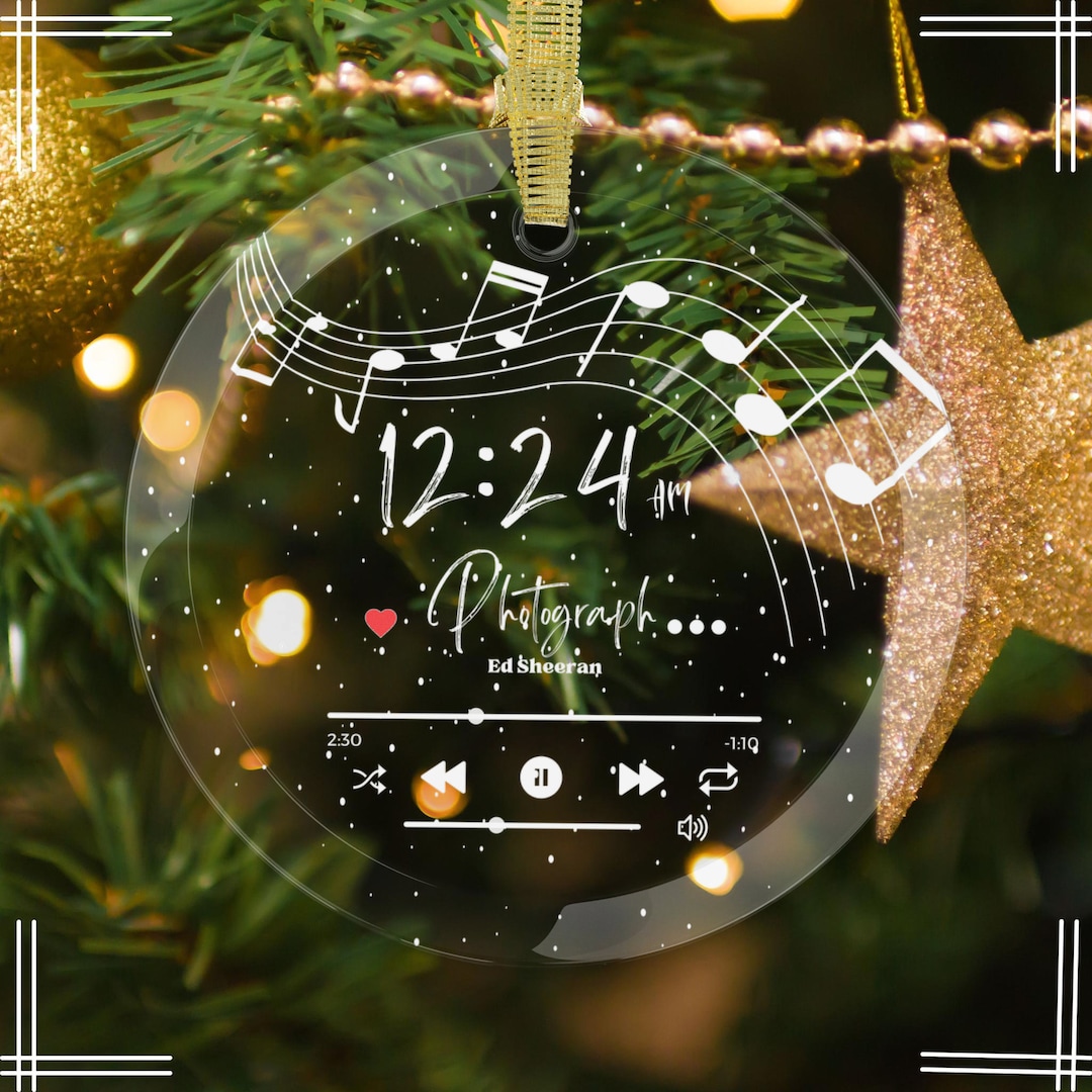 Personalized Song Ornament Custom Valentine Ornament Our Favorite Song ...