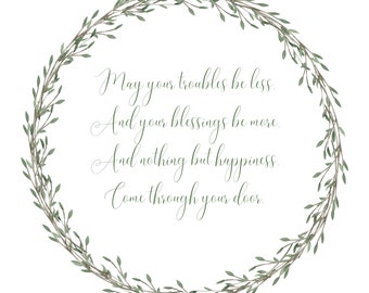 Part 1 May Your Troubles Be Less and Your Blessings Be More PDF SVG ...