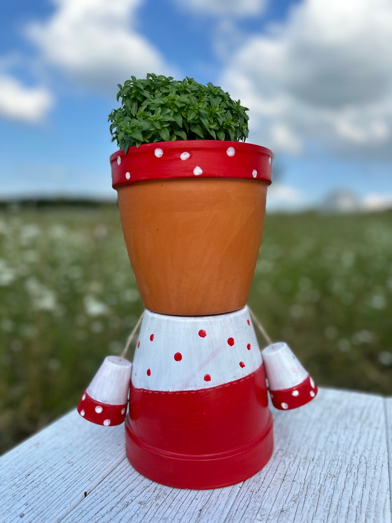 Handmade Decorative Planter | Custom Painted Pot | Unique Garden Decor ...