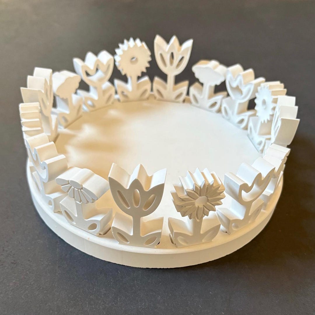 Decorative Plate "spring Flowers" - Etsy