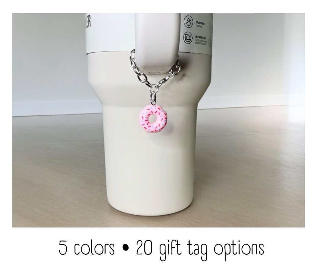 Tumbler Charm - Donut - Handle Charm - Stanley - Hydrojug - Owala ...