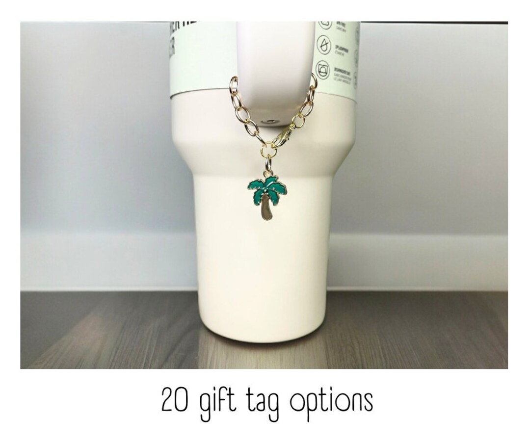 Tumbler Charm - Palm Tree - Handle Charm - Stanley - Hydrojug - Owala ...