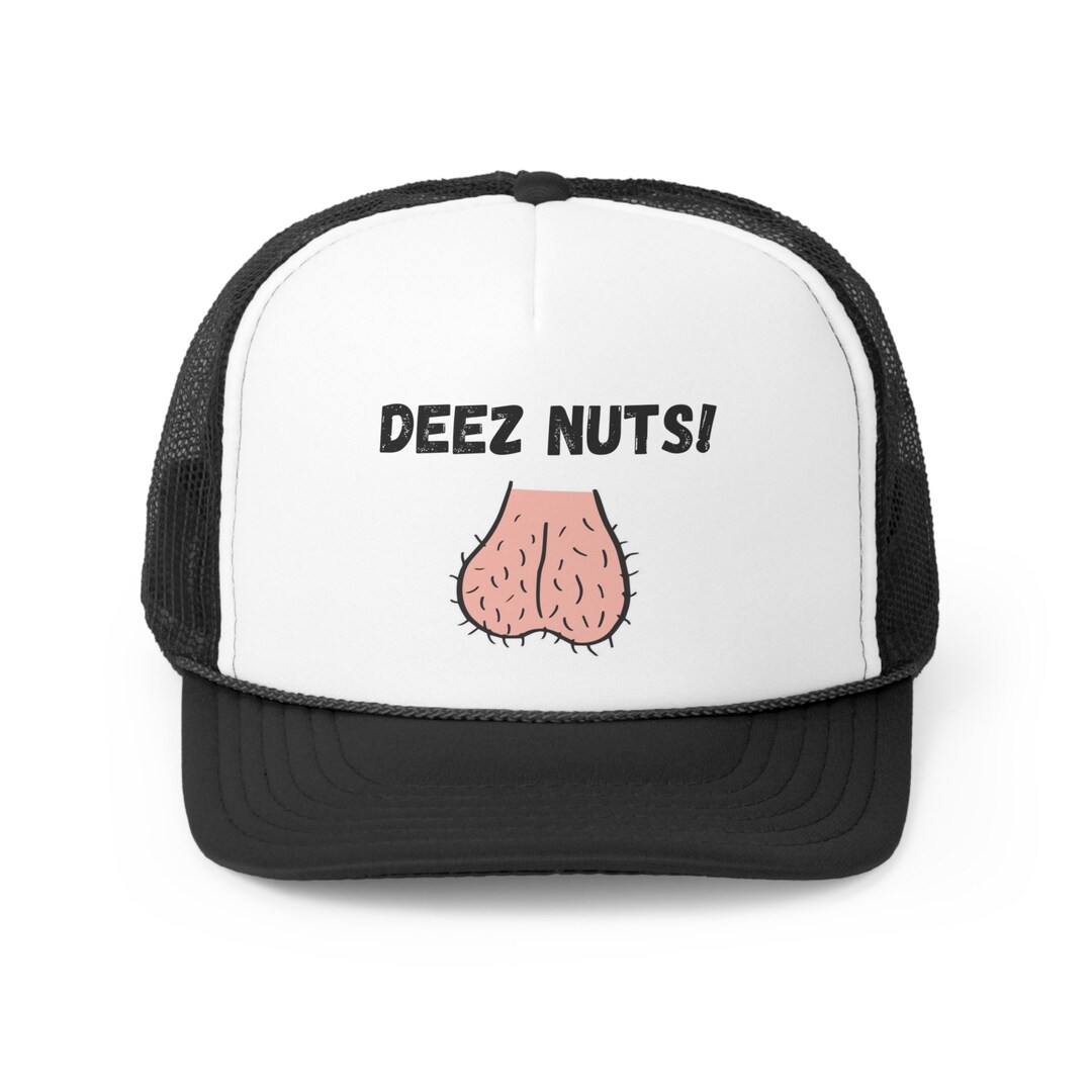 Deez Nuts Trucker Cap / Hat / Novelty Gift / Stocking Stuffer / White ...