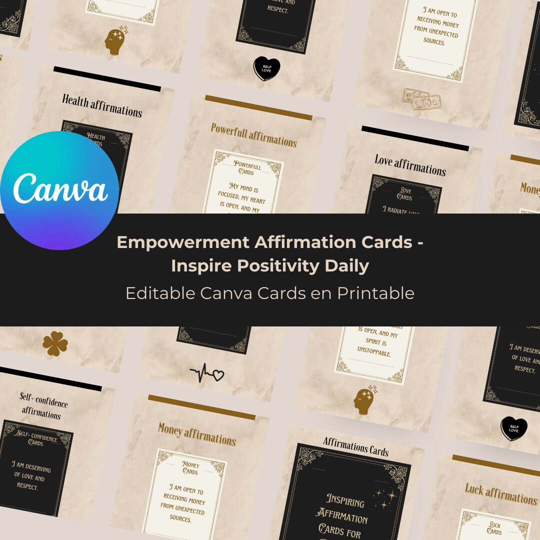 60 Digital Affirmation Cards: Empower Your Life With Diverse ...