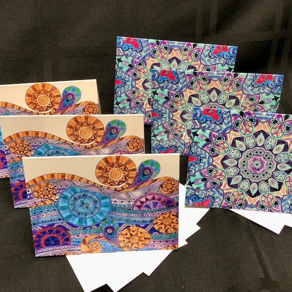 Mandala Greeting Card - Etsy