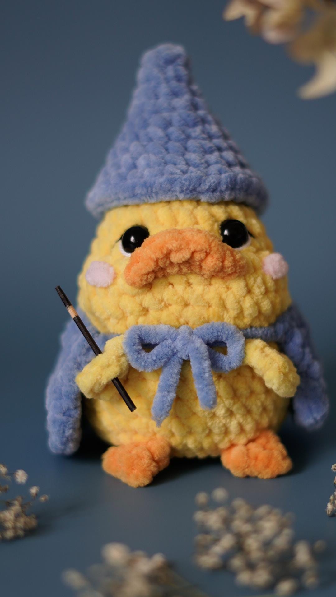 Barry Chickini Crochet Pattern | No Sew Amigurumi Chick With Wizard ...