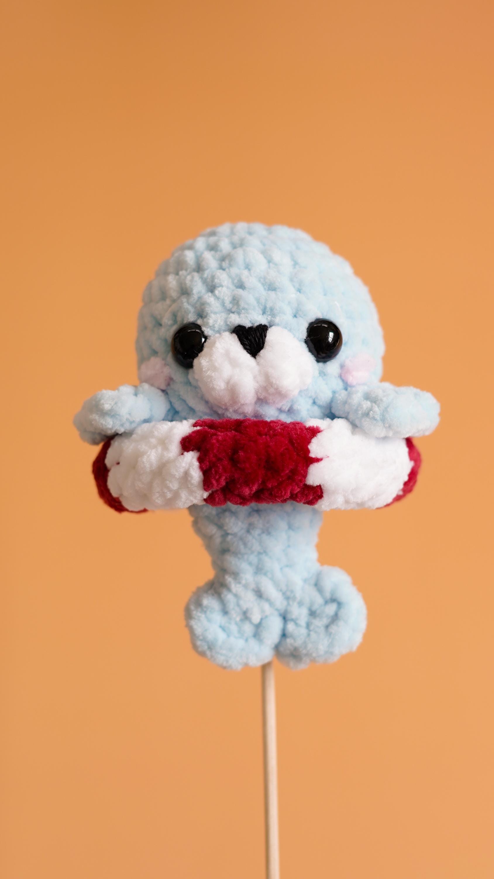 Susan the Seal Crochet Pattern – No Sew Summer Amigurumi With Removable ...