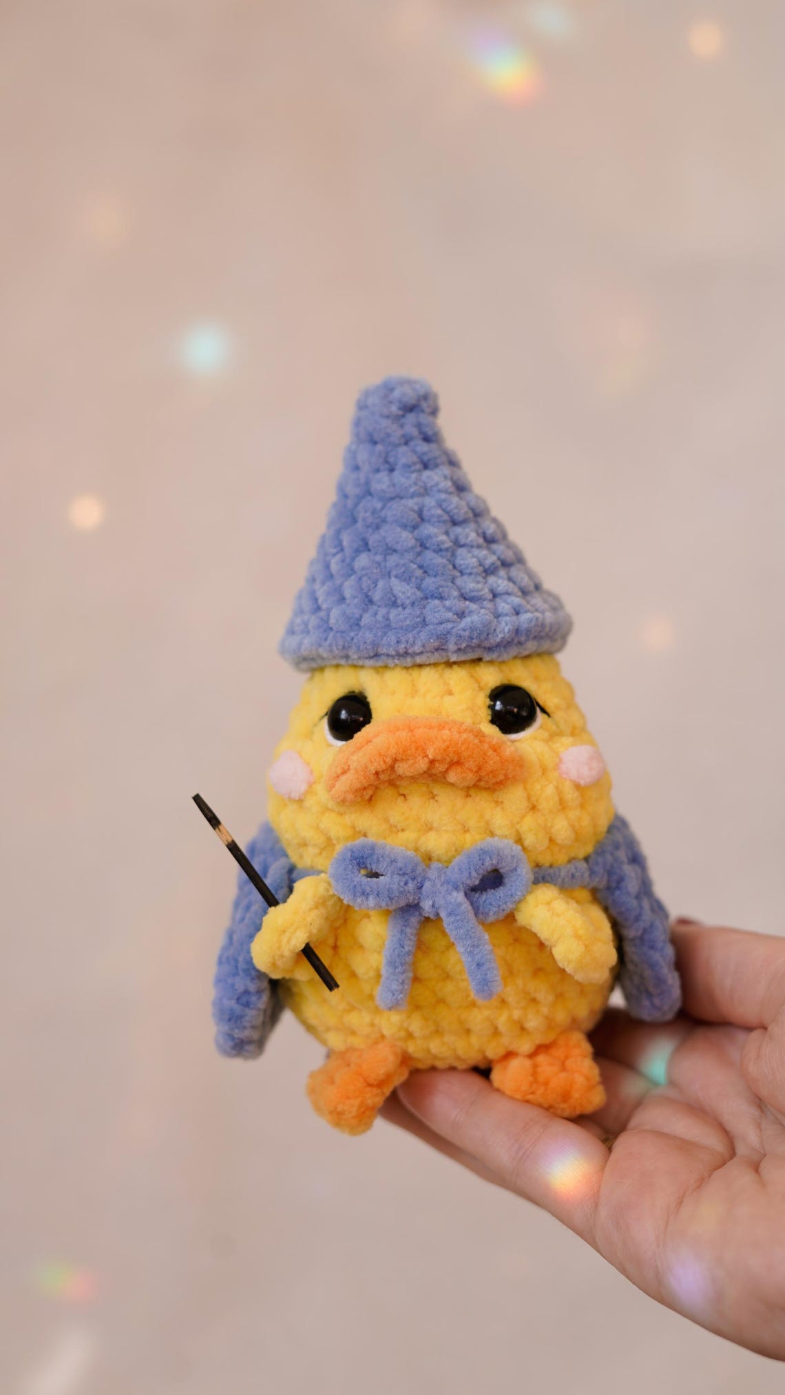 Barry Chickini Crochet Pattern | No Sew Amigurumi Chick With Wizard ...
