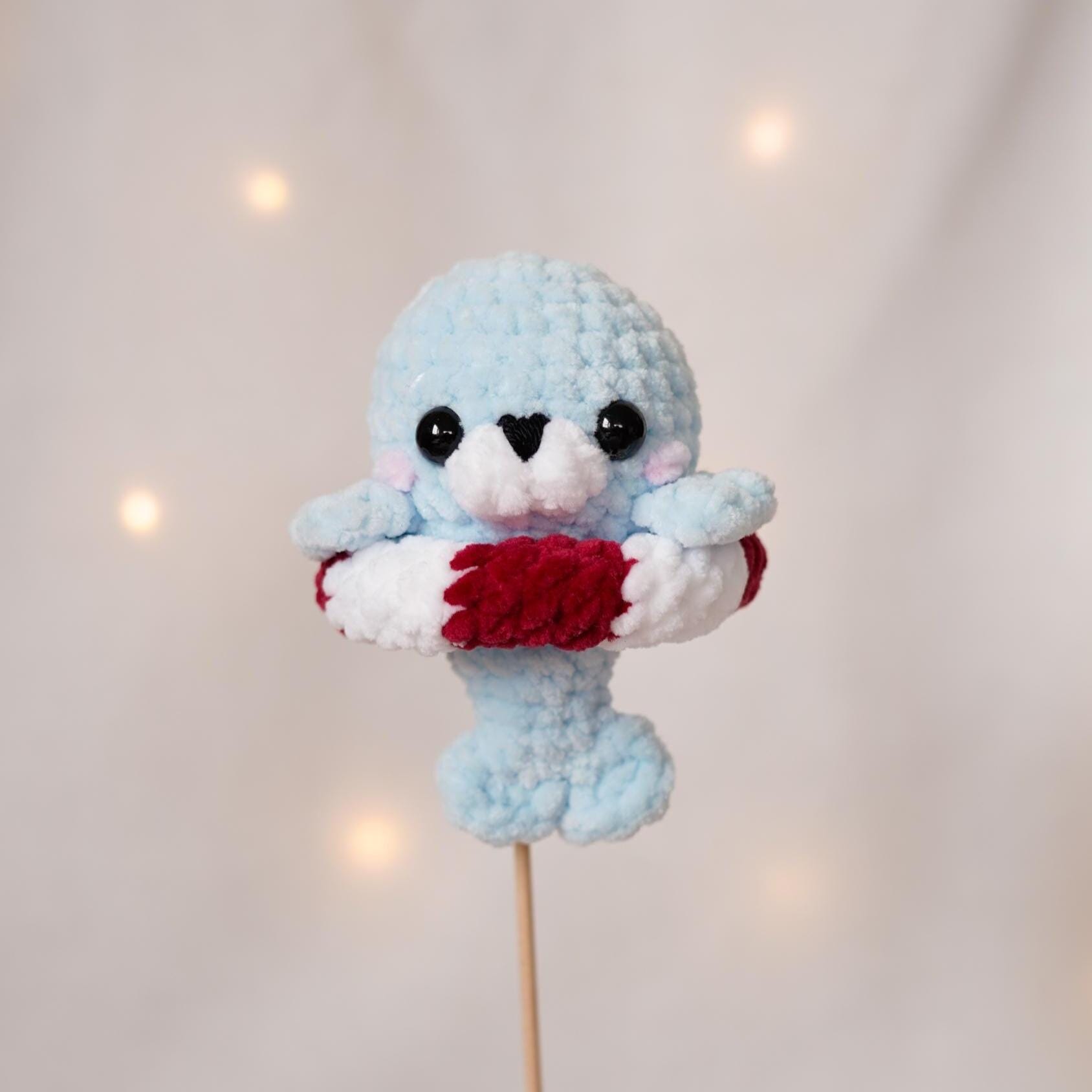 Susan the Seal Crochet Pattern – No Sew Summer Amigurumi With Removable ...