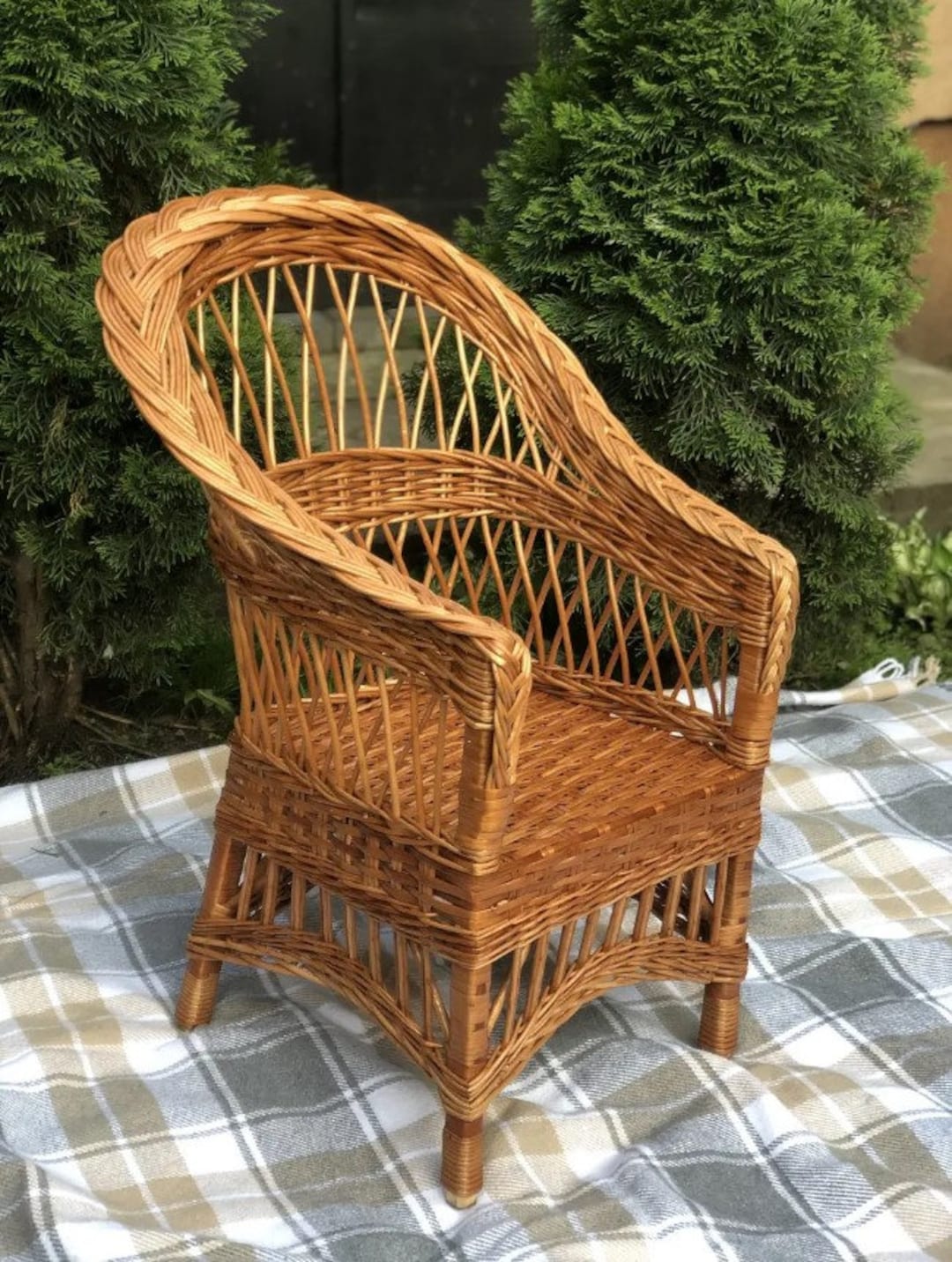 Wicker Kid's Chair Ecofriendly Rattan Chairs for Children Kid Seat ...