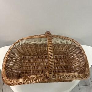 Wicker Basket Natural Log Carrier Firewood Storage Fireplace Decor ...