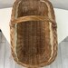 Wicker Basket Natural Log Carrier Firewood Storage Fireplace Decor ...