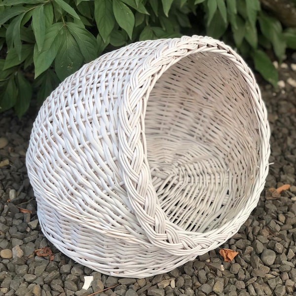 Wicker Cat House - Etsy